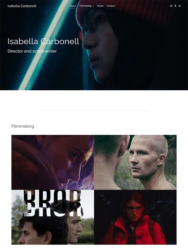 Best Videography Portfolio Website Examples - Pixpa