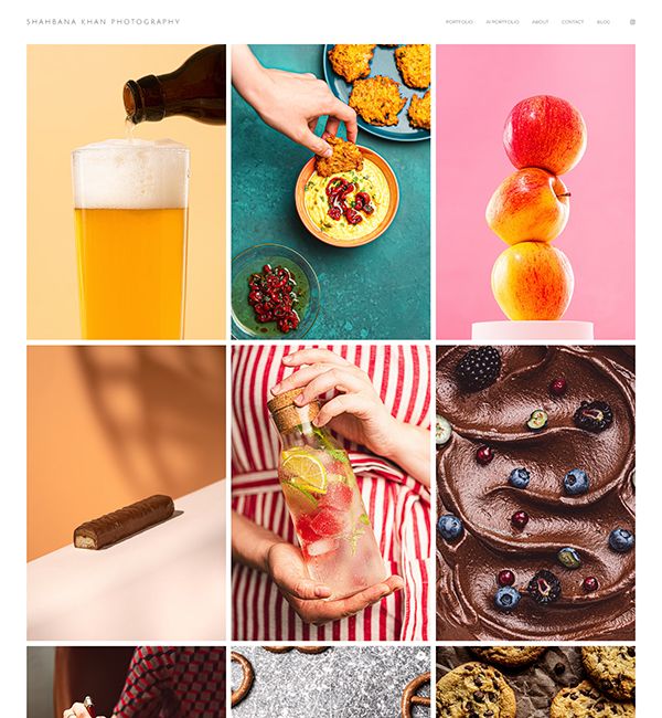 Best Food Photography Portfolio Website Examples - Pixpa