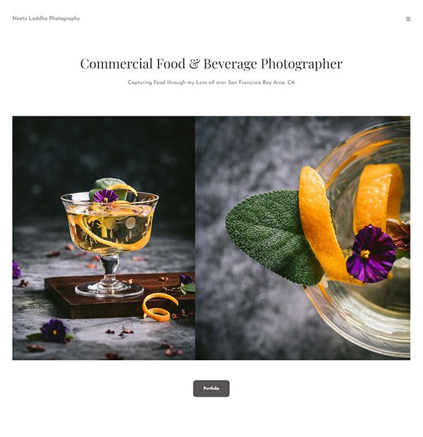 Best Food Photography Portfolio Website Examples - Pixpa